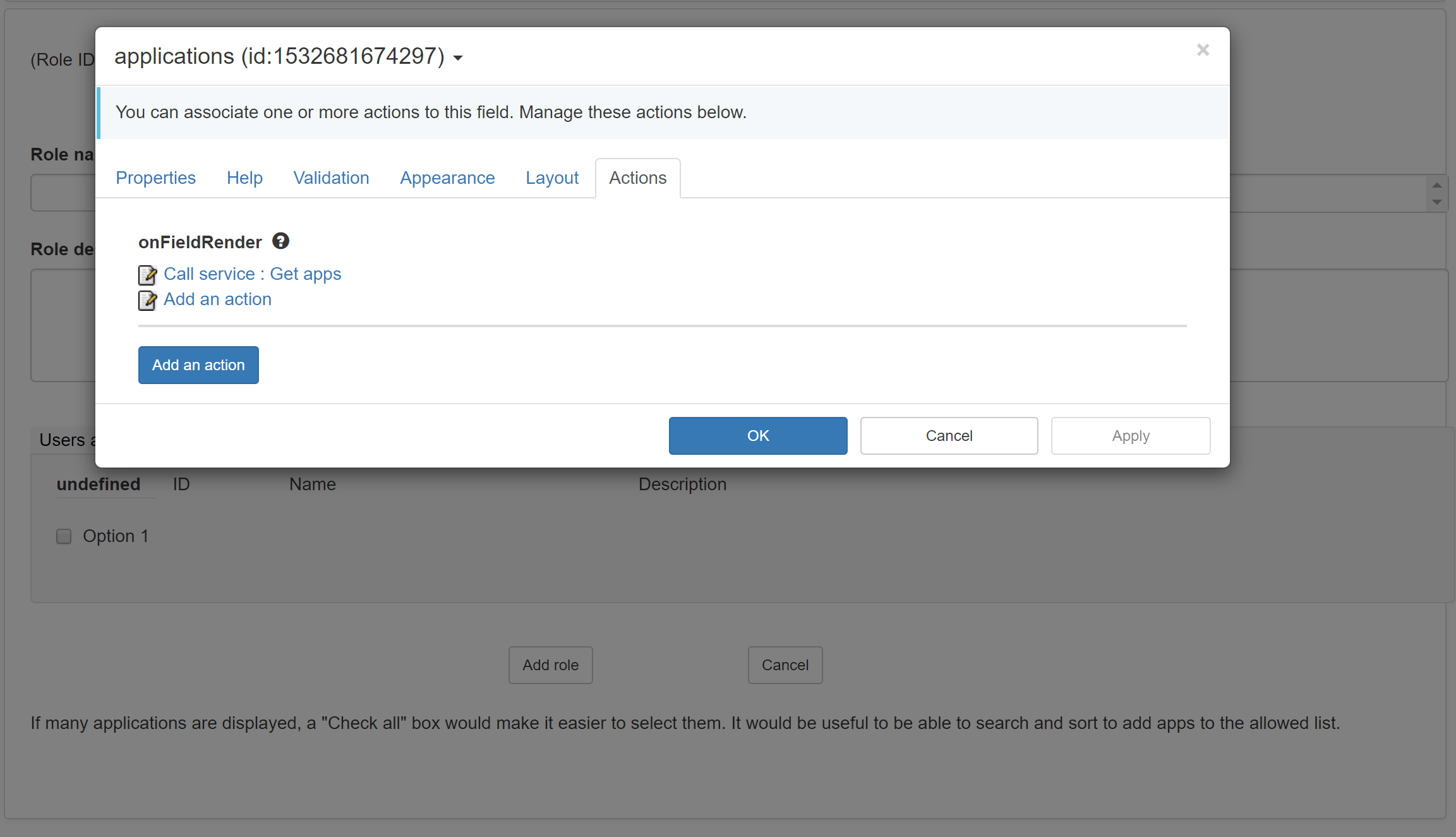 Action tab – Alphinat | EN